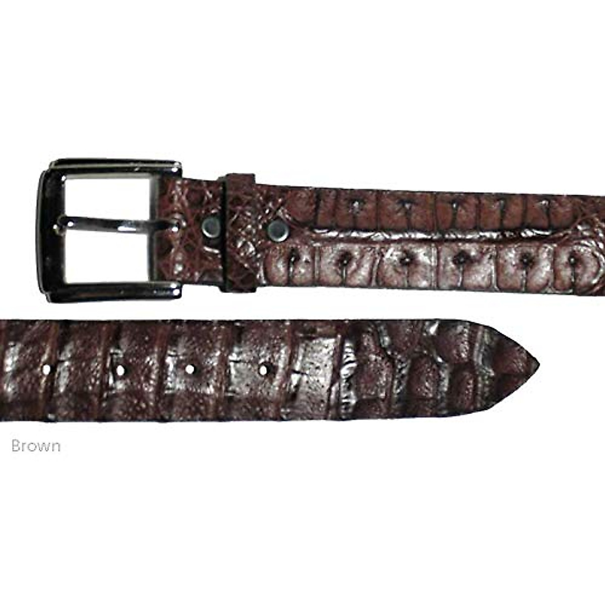 Genuine Hornback Crocodile Handmade 1 ½” Bronco Belts