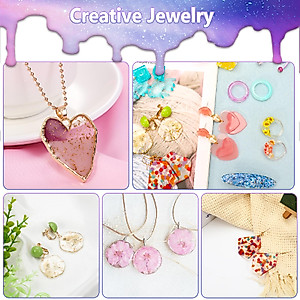 UV Resin Jewelry Making Kit, 300g Crystal Clear Resin with Light and Molds, DIY Jewelry Making Resin Kit, Resin Starter Kit for Keychain and Earring Making