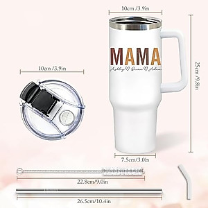 Personalized Custom Mama Tumbler 40oz With Kid's Name, Mother's Day Gift, Inspirational Mama Mug, Gifts For Moms, Mother's Day Tumbler, New Moms Gifts, Birthday,Christmas, Gift Ready