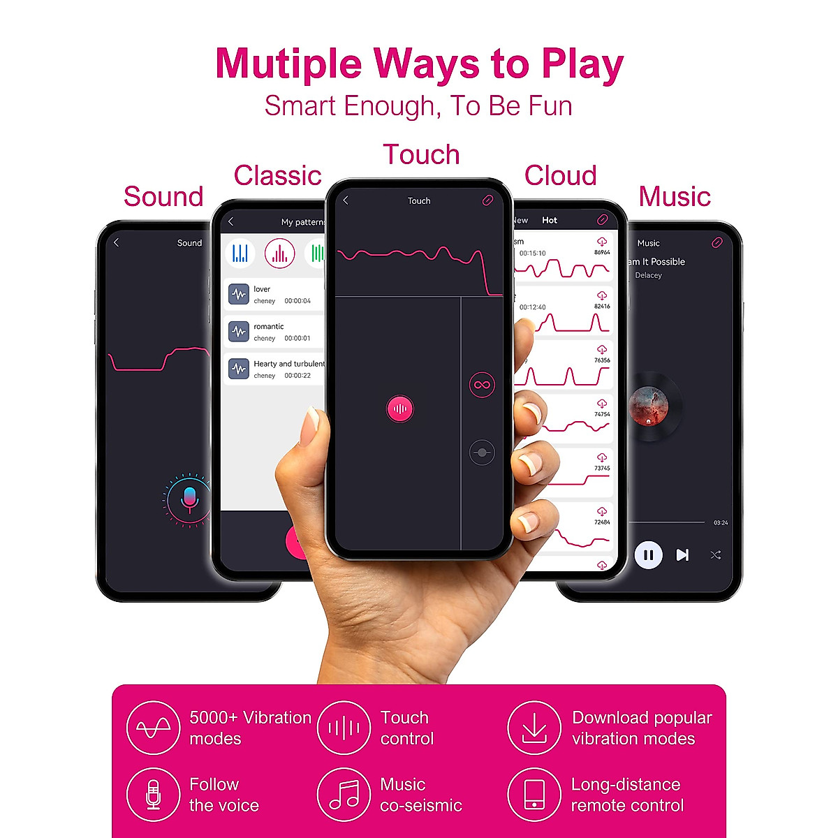 Adult Sex Toys for Women Couples - App Control Wearable Panty Vibrator with 9 Vibrations, G spot Clitoral Stimulator Couple Vibrators, Rose Sex Stimulator for Women Pleasure, Adult Sex Toys