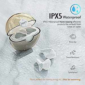 HOTT Bluetooth Earbuds, Wireless Bluetooth Headphones with Type C Charging Case, Touch Control Sweat Resistant Earphones Built-in Microphone, High-Fidelity Stereo Earbuds for Sport