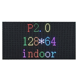 P2mm Small Pitch Indoor 128x64 Pixel SMD Stage LED Module, Led Screen Panel, Module Size 256mm128mm, Scan Mode 1/32 Scan, ABCDE Panel (RGB, 256128mm) (RGB, 256128mm)