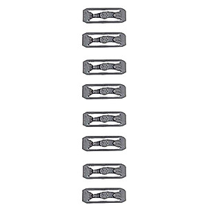 Replacement Track Connectors for Hot Wheels - Package of 8 Gray Hot Wheels Track Connectors ~ Work with Track Builder Sets