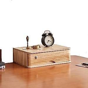 Flat File Cabinet Storage, Desktop Drawer Cabinet, Desk Organizers - Wooden Desktop Storage Box With Lockable Drawers, School Office Supplies A4 Desk Accessories, Flat File Cabinet ( Size : 1 layer )