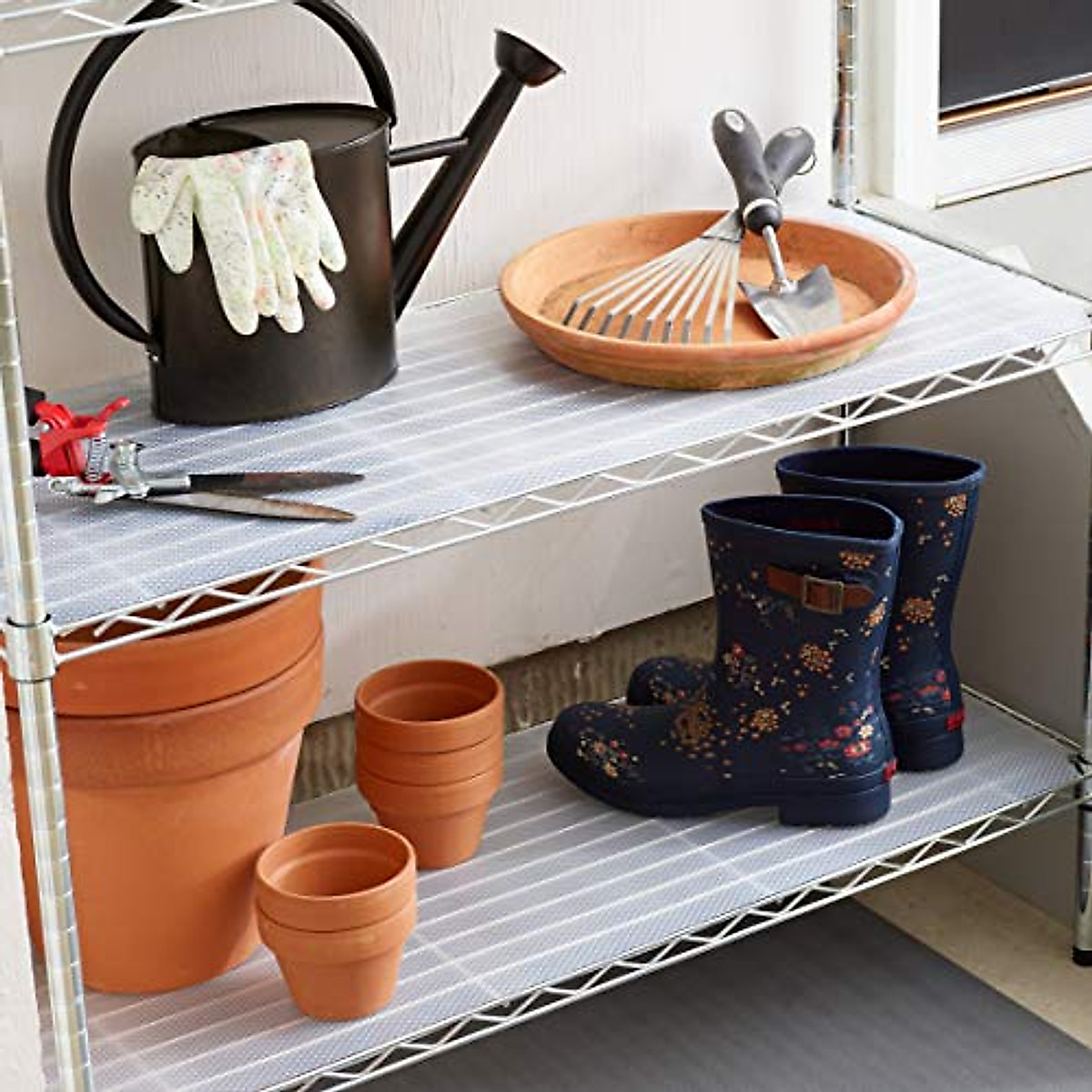 Duck Brand Clear Classic Easy Liner Shelf Liner, Non-Adhesive, Clear, 24 Inches x 10 Feet