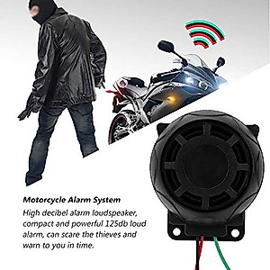 Motorcycle Security Alarm System Two-Way Remote Control Engine Start 125DB Universal Anti-Theft Alarm System