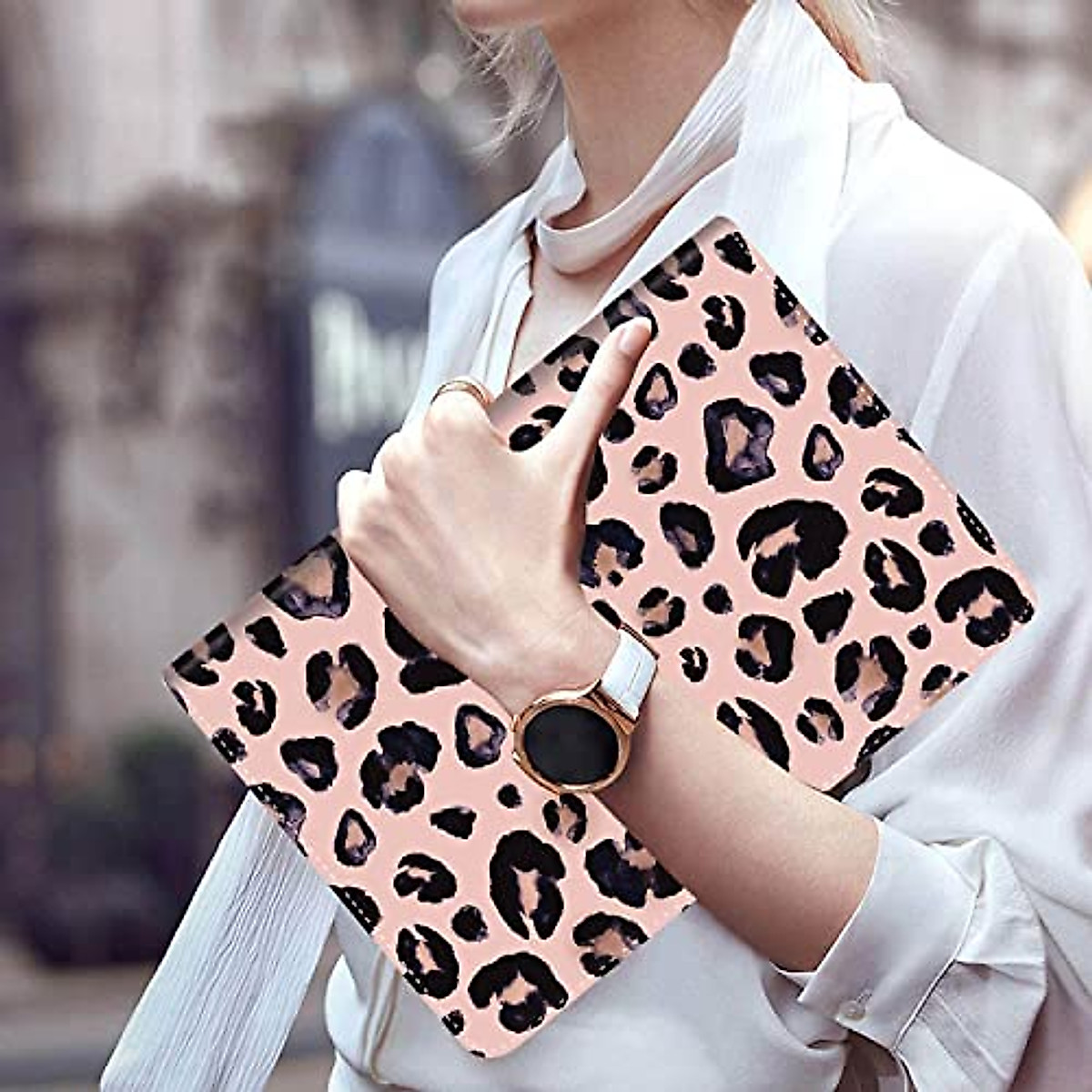 Case for New iPad Mini 6 2021 (6th Generation), Multi-Angle View Adjustable Stand Auto Wake/Slee for iPad Mini 6th Gen 8.3 Inch , Cowhide Skin Leopard Brown Cow