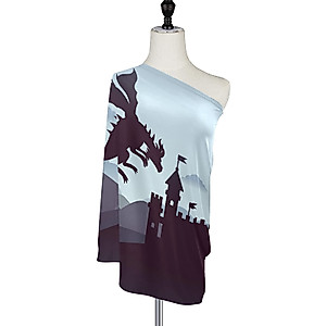 Nursing Cover Breastfeeding Scarf Fly Dragon- Baby Car Seat Covers, Infant Stroller Cover, Carseat Canopy(o)