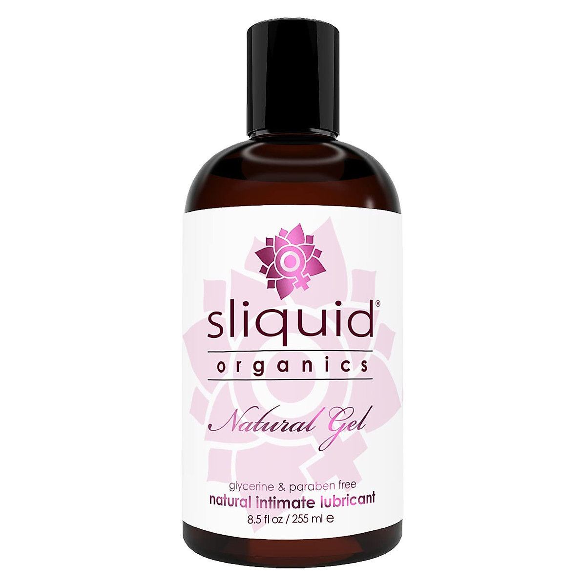 Sliquid Organics Water-Based Lube - Aloe Vera Leaf Infused with Organic Oils & Botanicals, Natural Lubricating Gel for Women/Men/Couples, Unscented, 8.5 Fl Oz