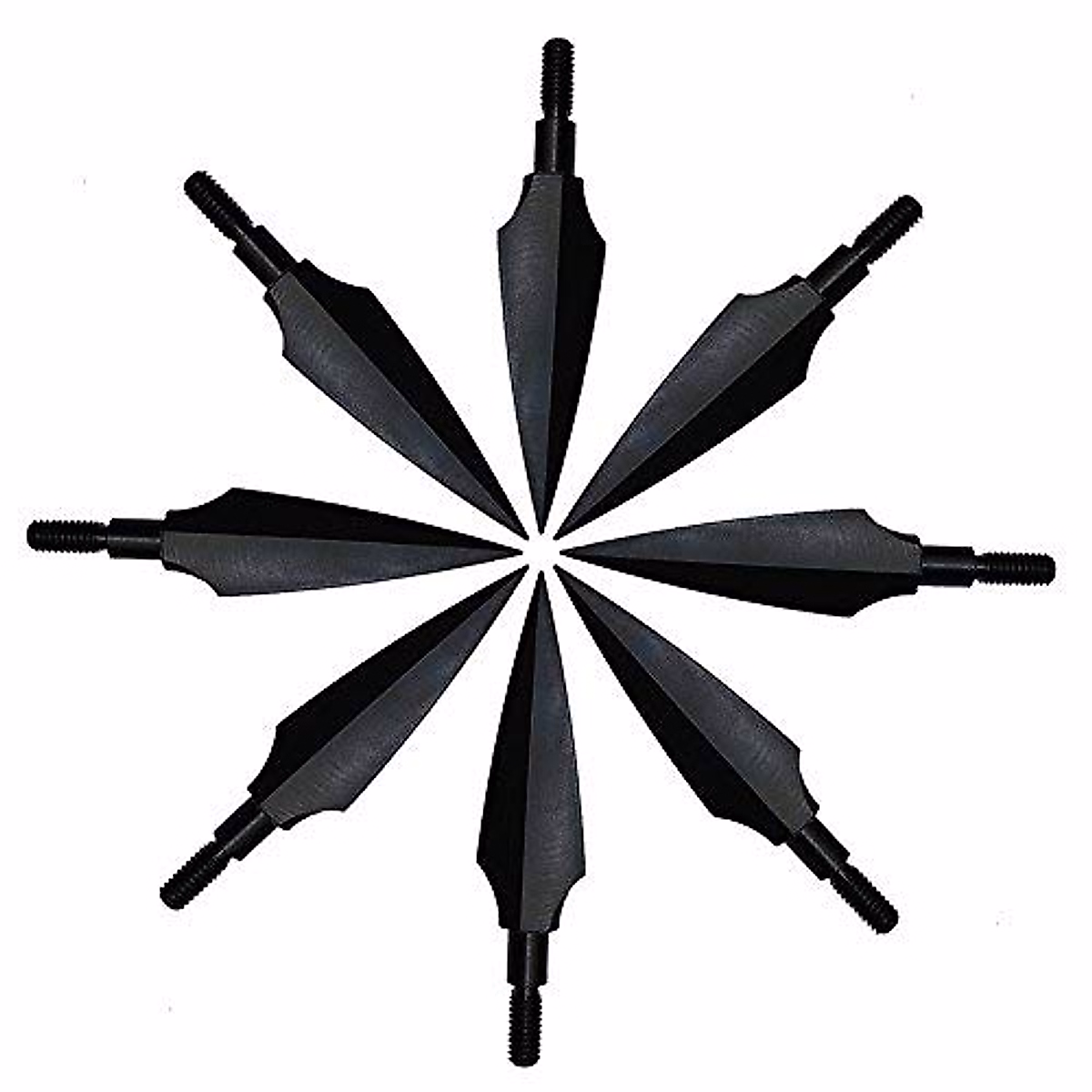 Huntingdoor Traditional Broadheads 12Pcs Hunting Arrow Heads Screw-in Solid Metal Archery Arrow Tips Medieval Arrowhead Old School for Hunting and Target