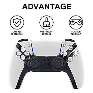 PlayStation 5 optical drive version sticker protective cover, Elite Rank Logo ps5 controller protective shell (compatible with ps5 optical drive)