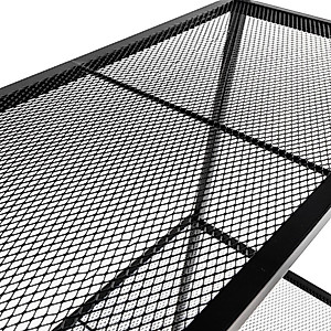 4-Tier Ladder Shelf Bookcase Decor Bookshelf Storage Flower Shelf Plant Display Shelf for Home Office (Black)