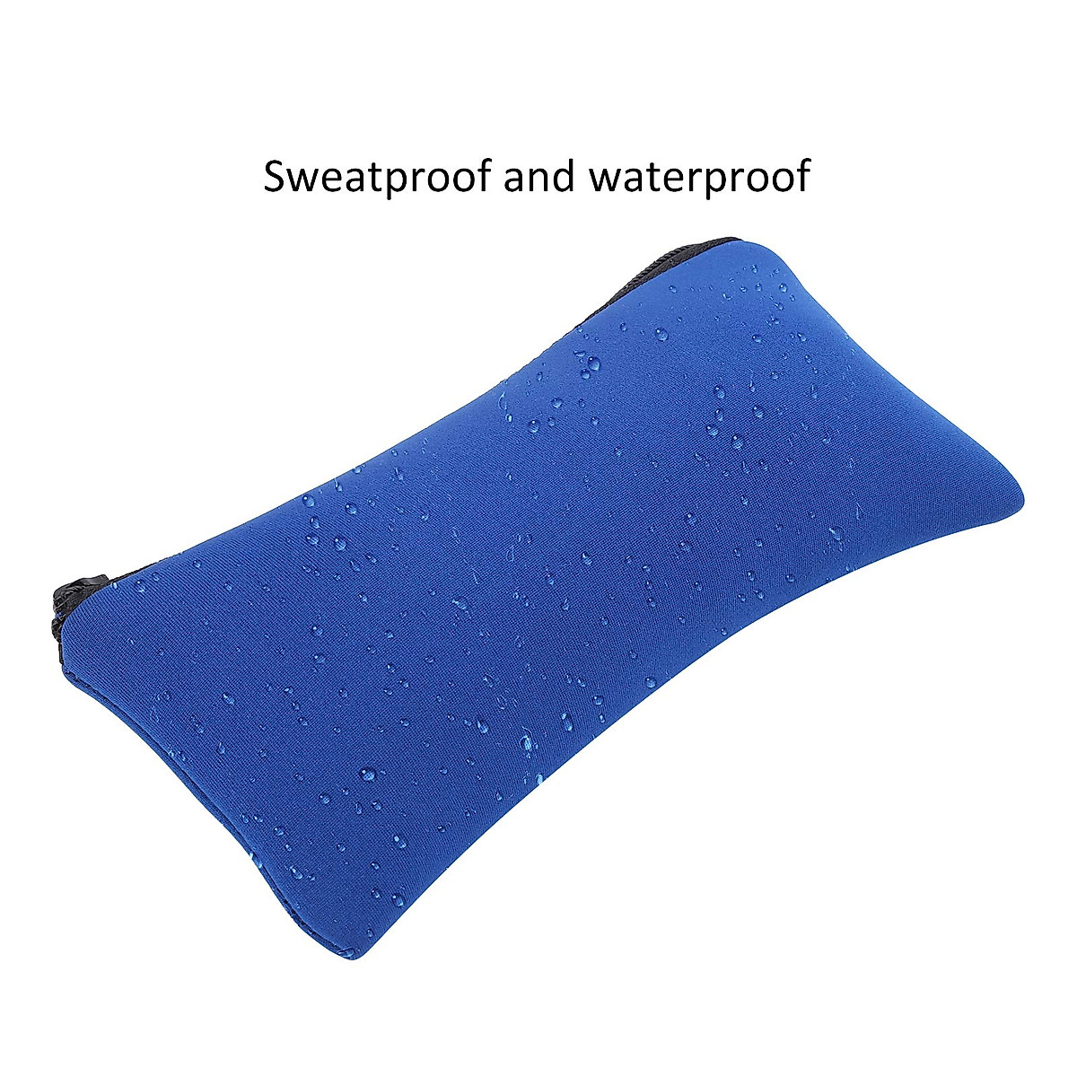 Alomejor 3pcs Pen Bag Pencil Case Soft Neoprene Waterproof Storage Bag for Camping Climbing Traveling Wearable Pen Bag (Blue)