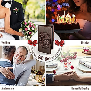 Handmade Wooden Gift Box - Keepsake Memory Box, Trinket Holder, Unique Gift Box holder for Jewelry, Gift card, Souvenir for Birthday, Christmas, Baby or Bridal Shower, Him or Her (Tree of Life)