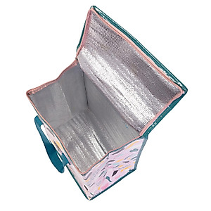 Planet E Reusable Grocery Picnic Shopping Bags - Heavy Duty Colorful Collapsible Insulated Zip Coolers (Pack of 3)