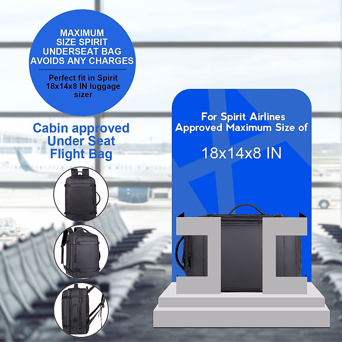 KSIBNW Weekender Carry on Backpack with USB Port,40L Expandable Travel Backpacks, Flight Approved Carry on Bags for Airplanes,Water Resistant Durable 17-inch Laptop Backpacks