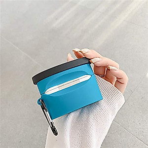 Ultra Thick Soft Silicone Case for Apple AirPods Pro 2019 with Keychain Hook Chocolate Ice Cream Cup 3D Cartoon Food Shaped Cute Lovely Fun Funny Unique Creative Cool Kids Girls Women Teens