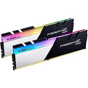 G.SKILL Trident Z Neo Series (Intel XMP) DDR4 RAM 32GB (2x16GB) 4000MT/s CL18-22-22-42 1.40V Desktop Computer Memory UDIMM (F4-4000C18D-32GTZN)