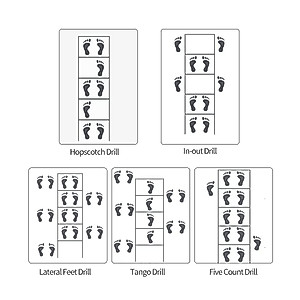 Agility Ladder Set, 2 Pack 12 Rungs Agility Ladder Set, Speed Training Ladder with Steel Stakes and Carry Bag for Soccer, Speed Fitness Feet Training (2 Pack, 12 Rungs)