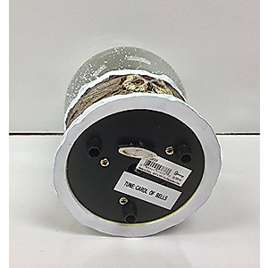 Winter Barn Owls 100mm Musical Snow Globe Plays Carol of the Bells