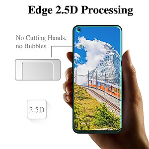 Pokolan [3 Pack Screen Protector For OnePlus Nord N10 5G Tempered Glass, HD Clear, 9H Hardness, Anti-Scratch, Bubble-Free, Easy to Install, Case Friendly