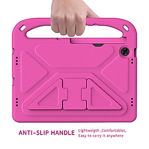 ATOOZ for Lenovo Tab M10 Plus (Gen 3) Case 10.6-inch 2022, Kids Case Cover with Shockproof Handle Stand for Lenovo Tab M10 Plus 3rd Gen (TB125FU / TB128FU / TB128XU) 10.6" Tablet (Rose)