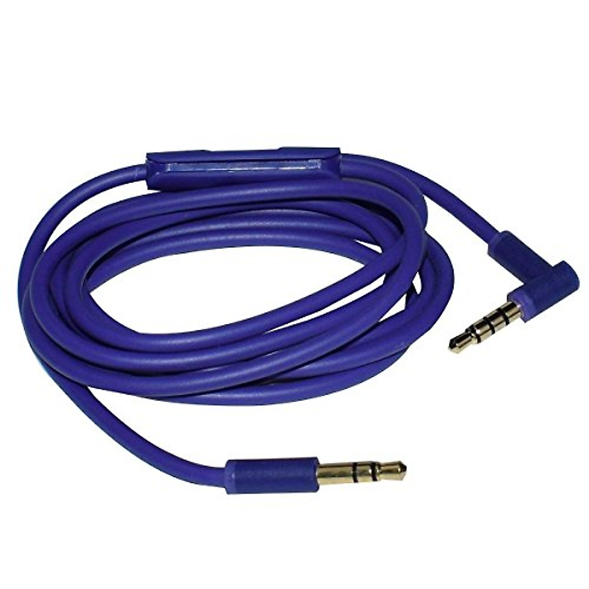 OFC Purple Replacement Inline Remote and Mic Extension Audio Cable Cord Compatible with Monster Beats by Dr Dre Solo Solo HD Studio Wireless Pro Detox Mixr Executive Pill Headphones(Purple)