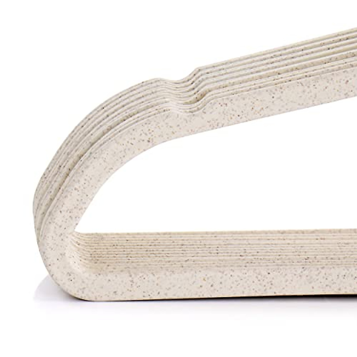 Elama Home 30 Piece Biodegradable Suit Hangers in Wheat (ELH-30)