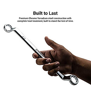 Capri Tools 8 x 10 mm 75-Degree Deep Offset Double Box End Wrench, CP11950-0810