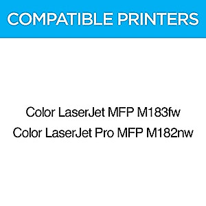 LD Products Compatible Toner Cartridge Replacements for HP 215A (W2310A Black, W2311A Cyan, W2313A Magenta, W2312A Yellow 4-Pack) for Color Laserjet MFP M183fw and Laserjet Pro MFP M182nw