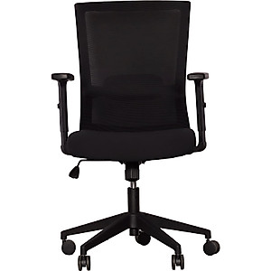 WeWork We Work Office Chair with Adjustable Arms and Lumbar Support, in Black