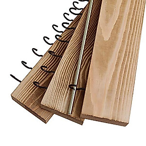 LASHMADY Jewelry Organizer, Wall Mounted Jewelry Organizer, Rustic Wood Hanging Rack, Jewelry Display For Necklaces, Bracelets, Rings, Earrings, Necklace Holder, Set of 3