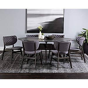 Sunpan Modern Dining Chair, Dark Grey