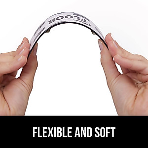 Gorilla Grip 8 Pack Rug Grippers, Corners and Sides, No Curl Corners or Side Bunch, Dual Sided Soft Flexible Pad Grips Floor Under Area Rugs Reusable Gripper Hold Carpet in Place Hardwood Floors Pads