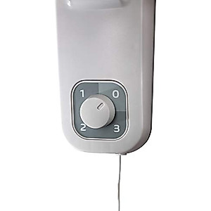 Lasko M12900 Oscillating 12 inch Wall Mount Fan for Indoor Use, Light Grey