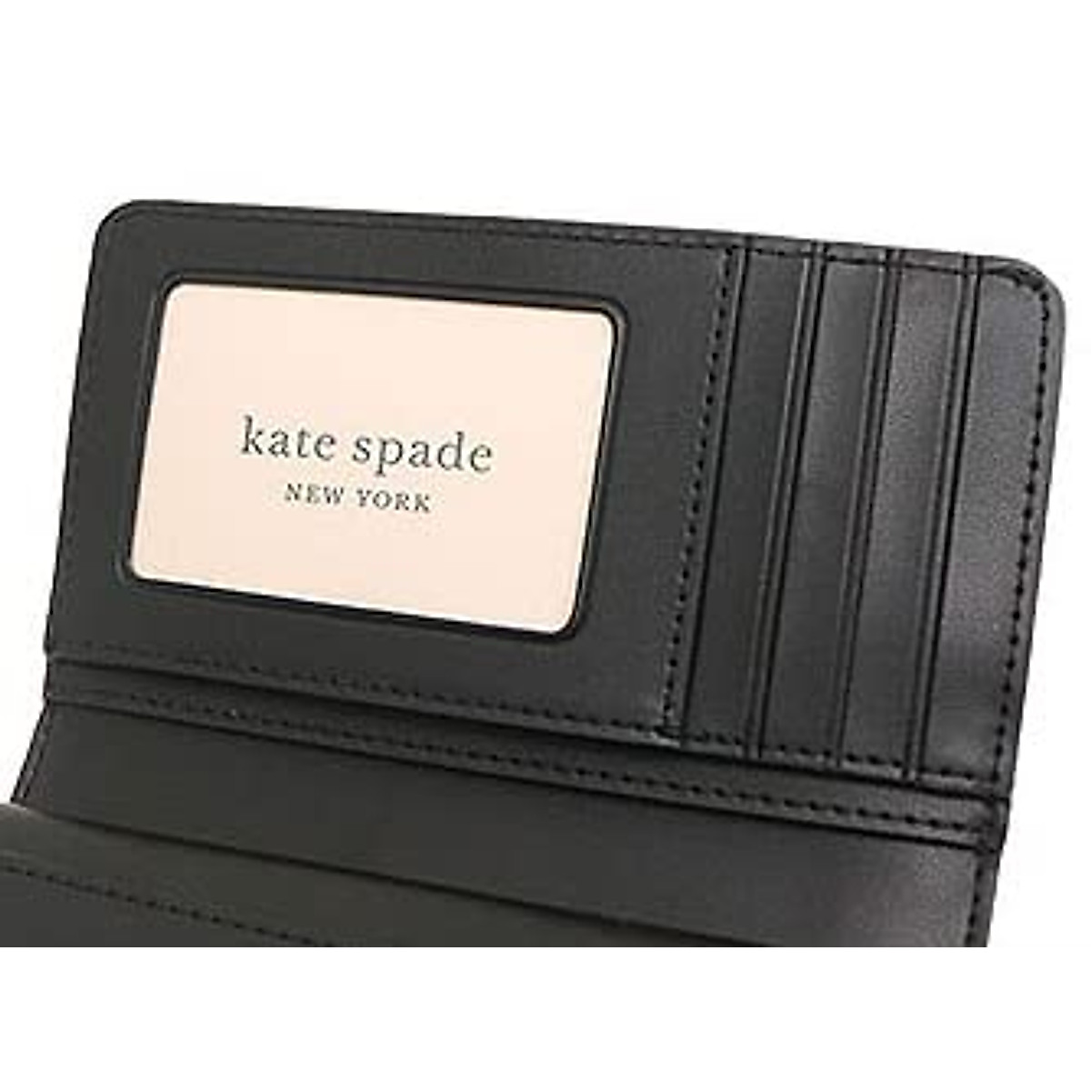 Kate Spade New York Leila Medium Compact Bifold Wallet Leather Black