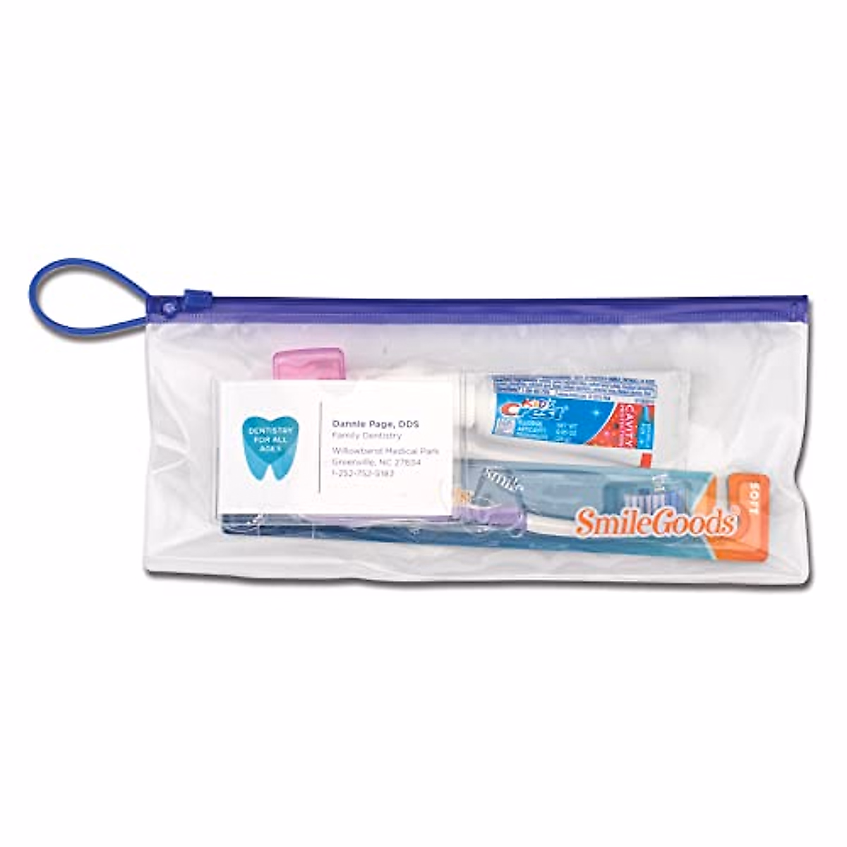 SmileGoods Child Dental Care Kit with Toothbrush, Toothpaste, and Floss, 72 Pack