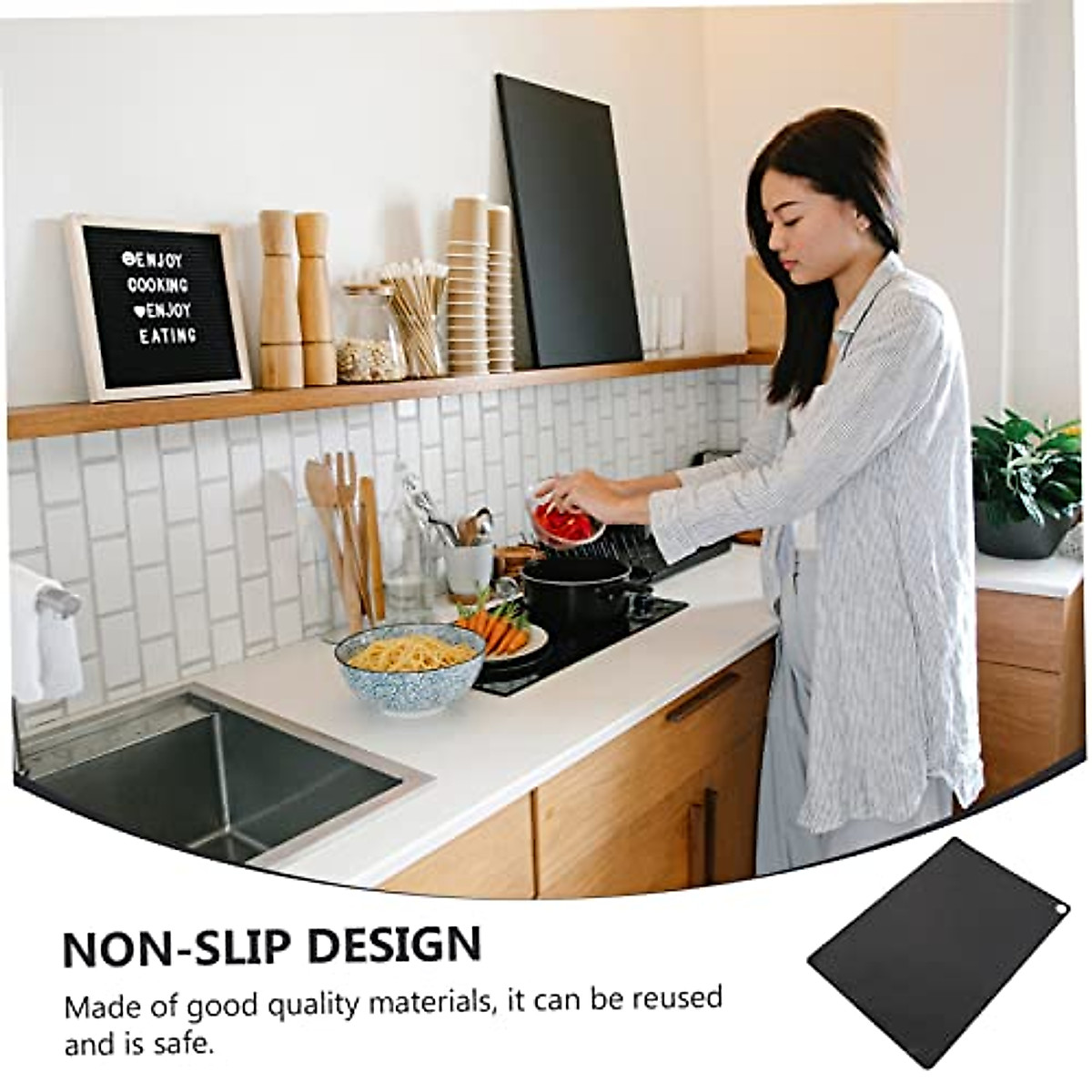 UPKOCH 2pcs Induction Trivet Reusable Kitchen for Insulated Non-Stick Appliance Pot Slip Cooking Silicone Top Pads Countertop Anti-Slip Pad Proof Stick Non Mat Placemat Protector