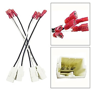 4 Pack Speaker Wire Harness Adapter Compatible with Jeep Dodge Chrysler 72-6514 Car Speaker Connector Harness Adapter