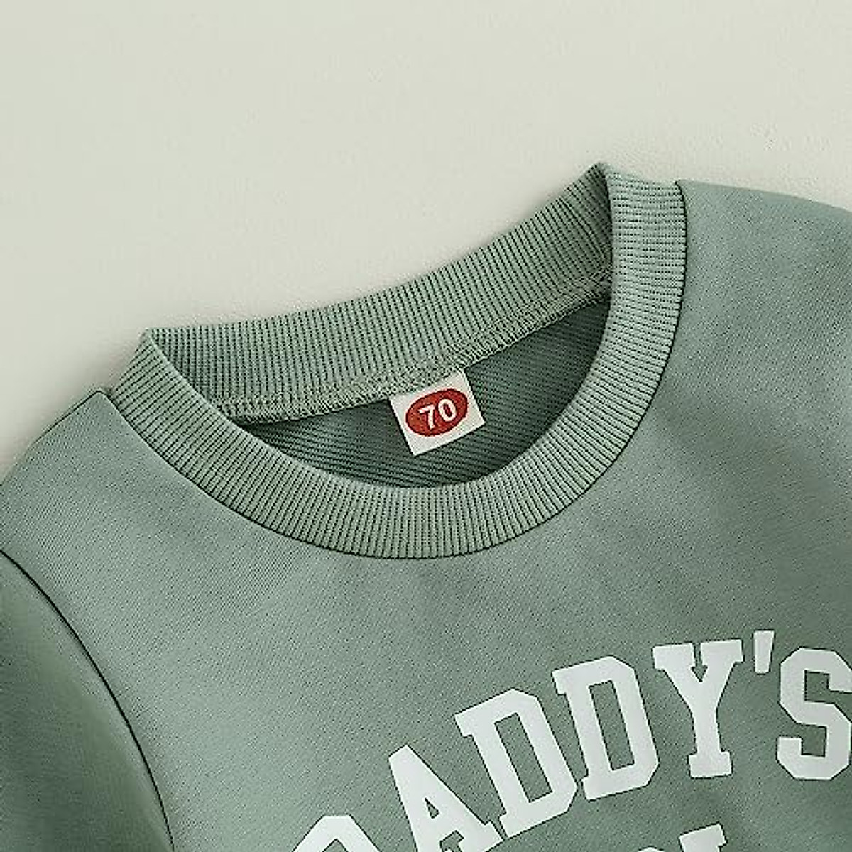 Sduydiosy Toddler Baby Girl Fall Outfit Letter Print Sweatshirt Top Elastic Waist Pant Cute Infant Newborn Winter Clothes Set (Daddys Girl Green, 18-24 Months)