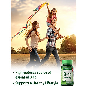 Nature's Truth B12 Vitamin Tablets | 1000 mcg | 220 Count | Non-GMO & Gluten Free Supplement