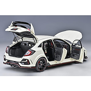 2021 Civic Type R (FK8) RHD (Right Hand Drive) Championship White 1/18 Model Car by Autoart 73220