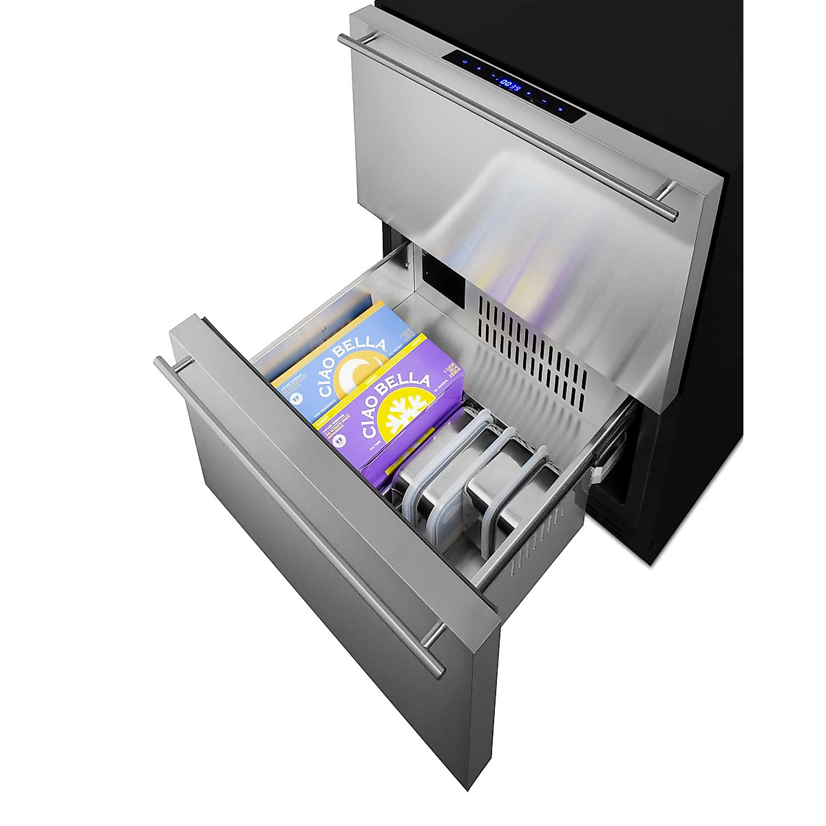 Summit ADRF244OS ADRF244OS 24 Inch Wide 3.32 Cu. Ft. Refrigerator Drawers with Freezer and ADA Design