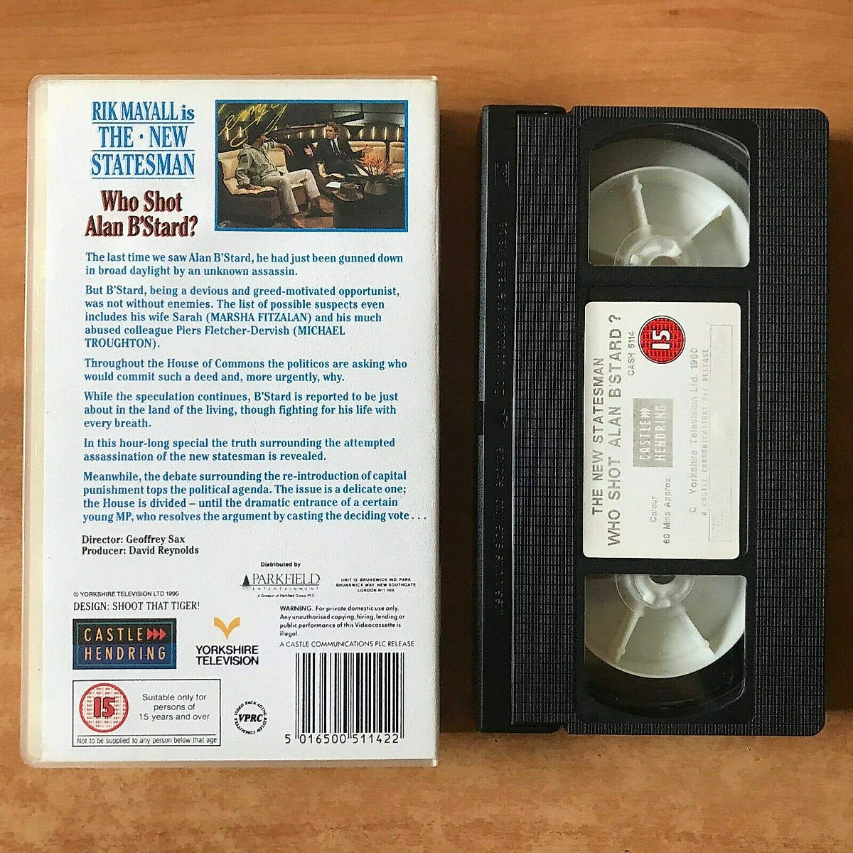 Who Shot Alan B'Stard? - Rick Mayall - The New Statesman - Castle Hendring - VHS