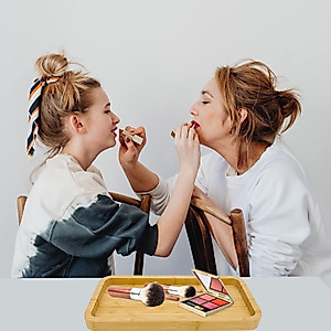 Bamboo Vanity Tray, Bathroom Tray for Counter, Bamboo Tray for Bathroom, Toilet Tank Tray, Perfume Tray 11.8L x 5.9W x 0.8H inch