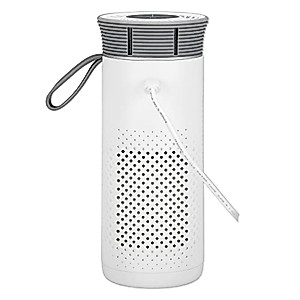 GermGuardian Portable Allergen Air Purifier for Small Spaces with USB Cable, Captures Dust, Pollens, Mold Spores, UV-C Light Helps Reduce Germs, 7” White, AC085