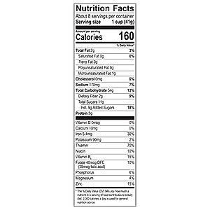 Honey Bunches of Oats with Strawberries Breakfast Cereal, Strawberry Cereal with Oats and Granola Clusters, 11 OZ Box