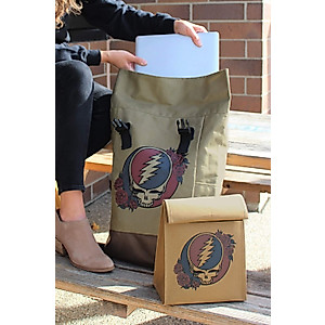 Ripple Junction Grateful Dead Steal Your Face Logo Roll-Top Backpack Officially Licensed