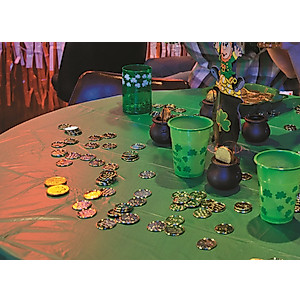 Fun Express 1 Dozen Mini Cauldron Kettles, BPA Free Plastic, St. Patrick's Day, Halloween, Bachelorette Parties, Witches and Wizards, Birthday, Baby Showers Party Decoration Supplies, Black