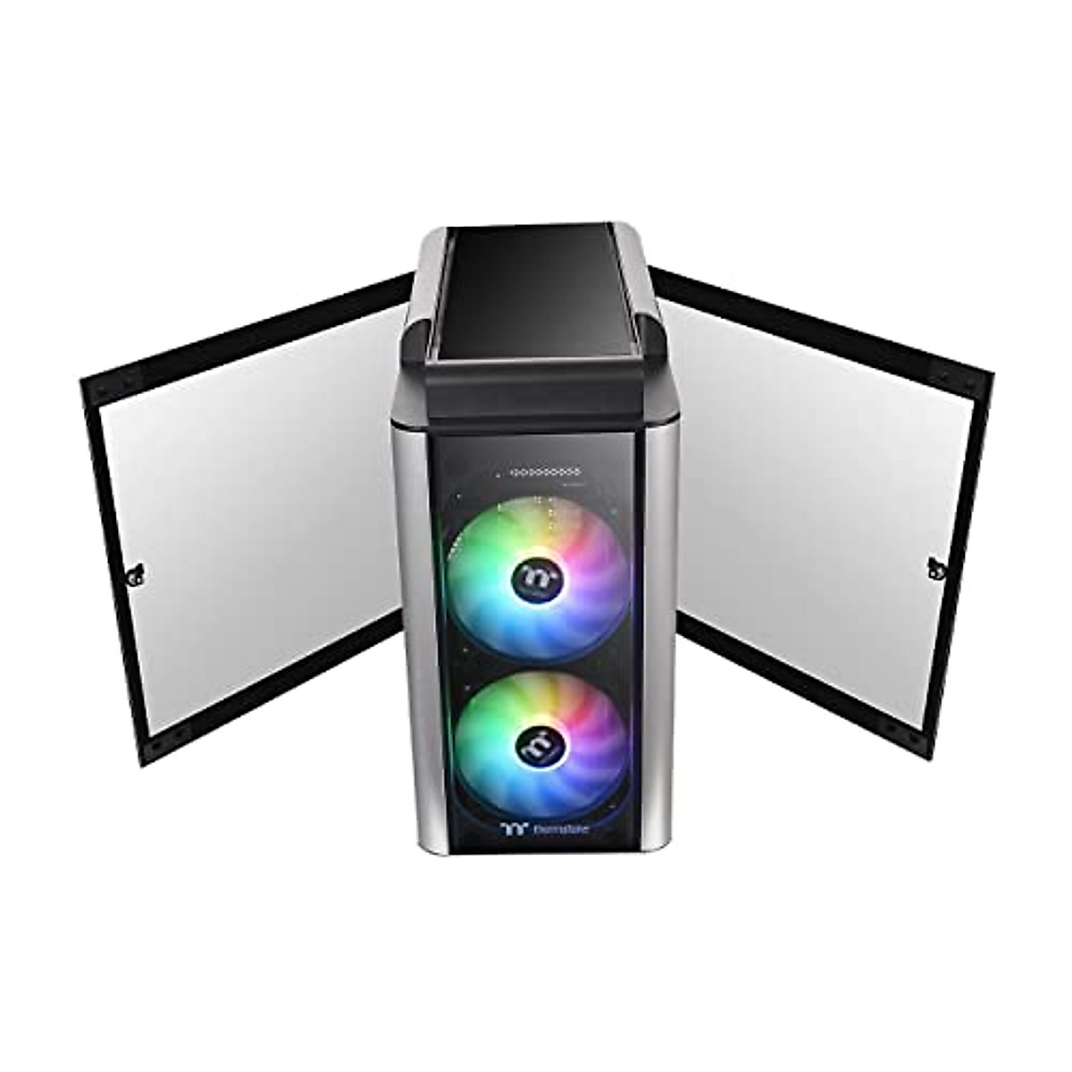 Thermaltake Level 20 GT Motherboard Sync ARGB E-ATX Full Tower Gaming Computer Case with 2 200mm ARGB 5V Motherboard Sync RGB Fans + 140mm Black Rear Fan Pre-Installed CA-1K9-00F1WN-02